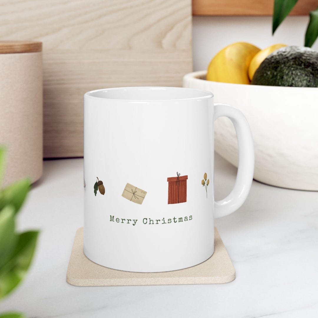 Mini Holiday Icons Mug | Christmas Ornament Tree Skate Gift Box - Etsy