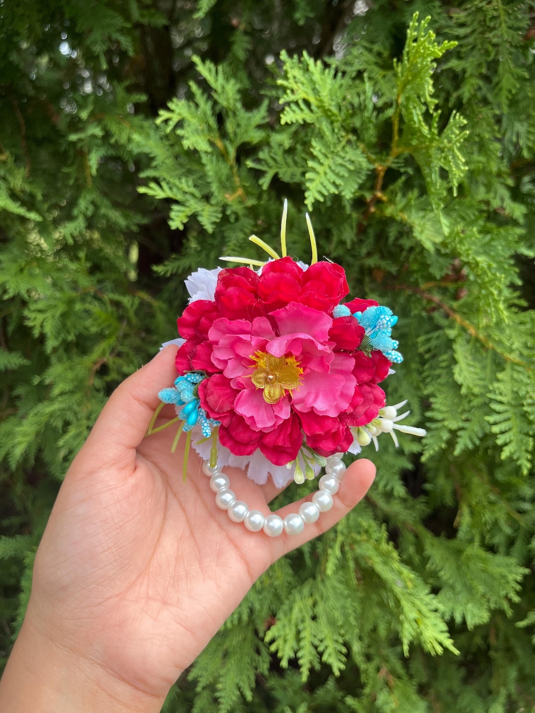 Handmade Gajra Bracelet for Guests Rose Scented Made to Order Any Color ...