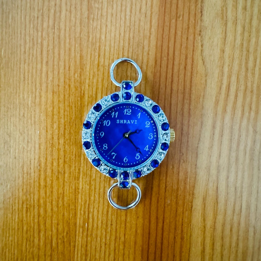 Sapphire Watch Face Rhinestone Craft Material Watch Face Handmade Bead ...