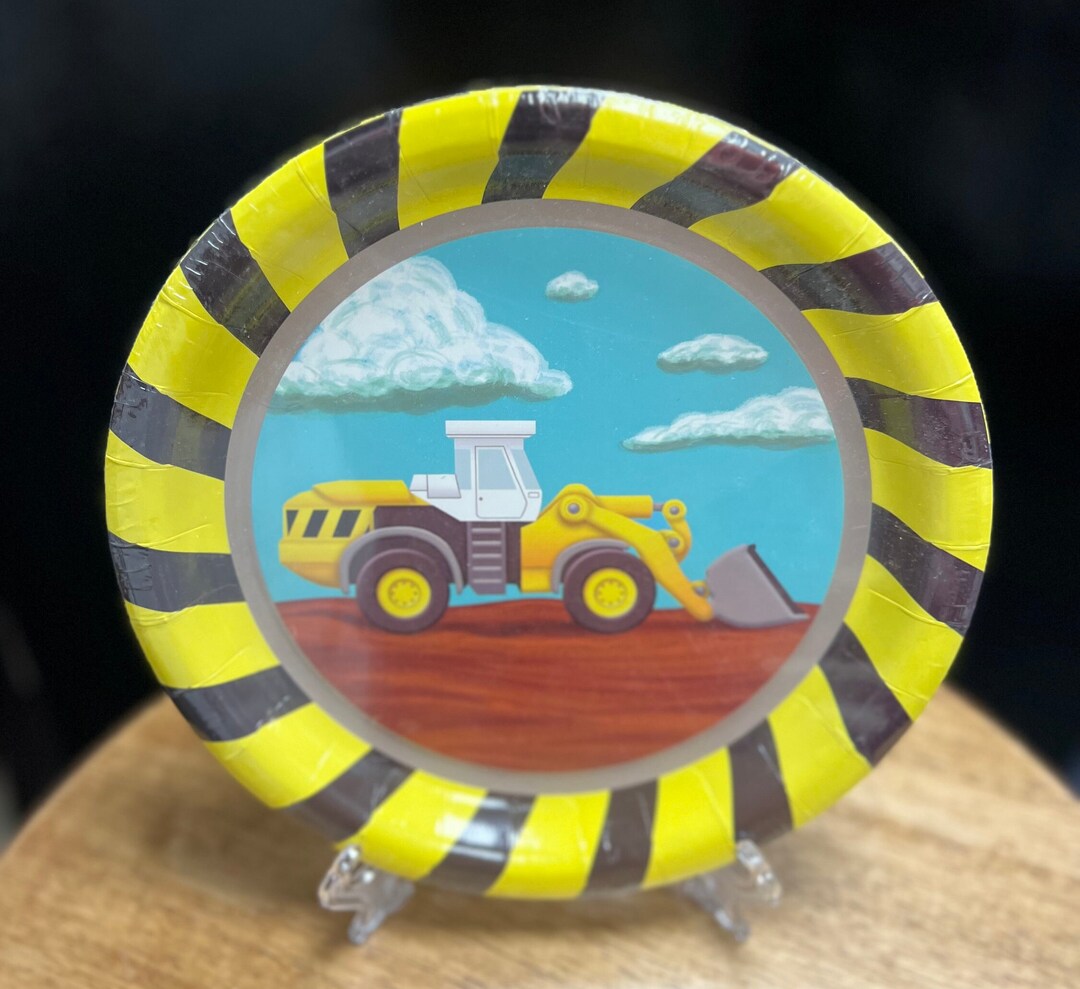 Construction Dinner Plate 10ct - Etsy