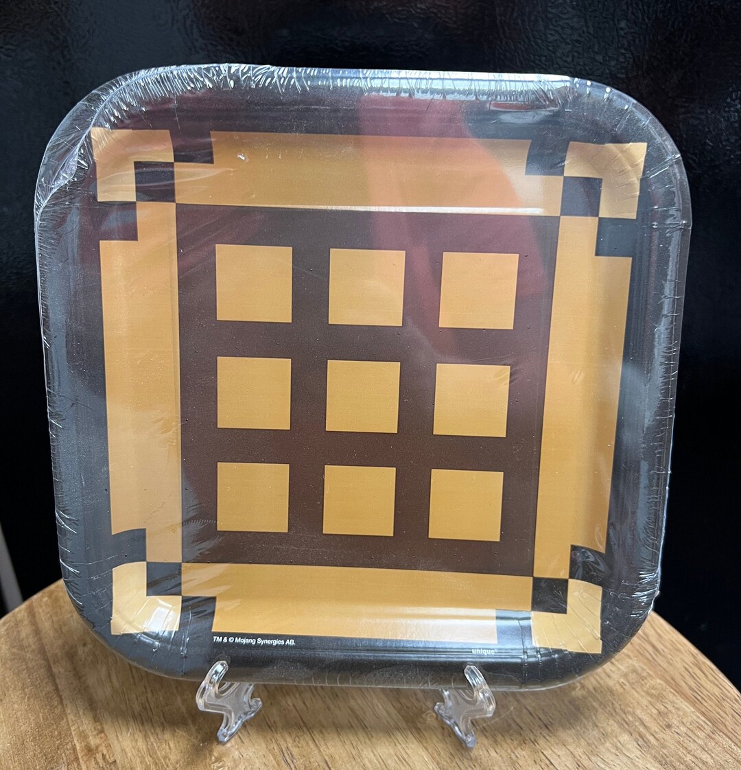 Minecraft Dinner Plate 8ct - Etsy