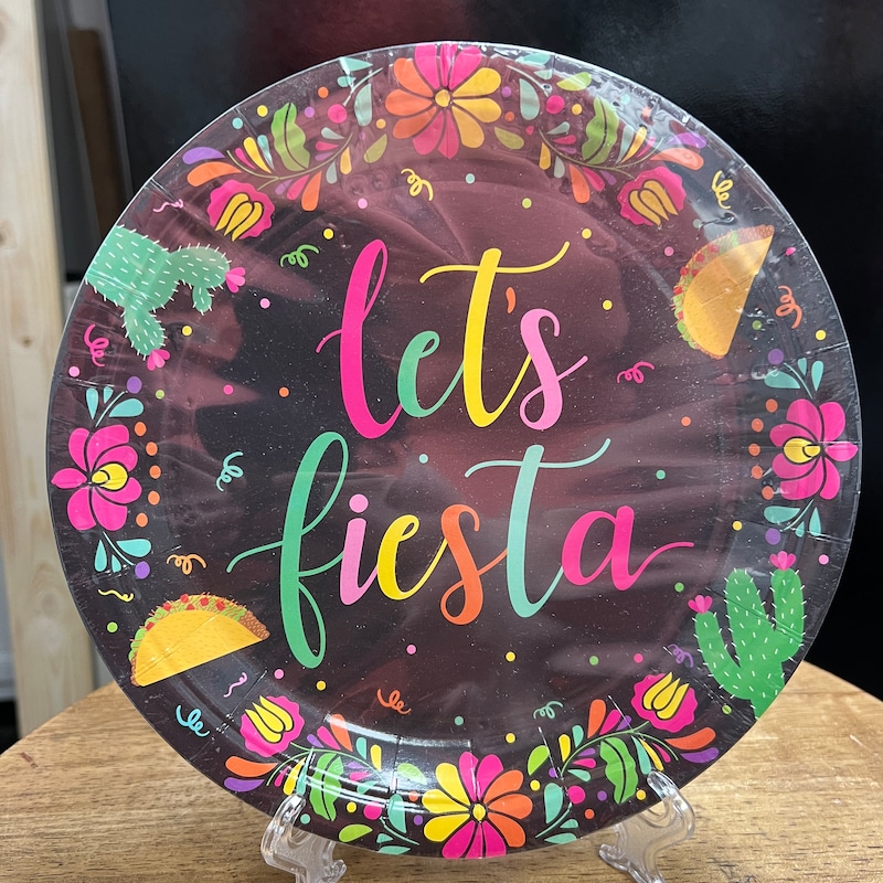 Fiesta Paper Plates - Etsy