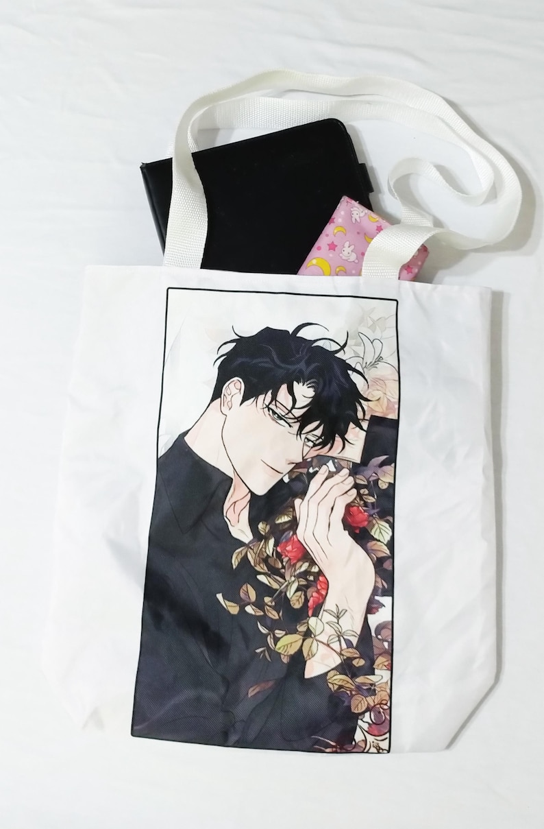 Manhwa BL Pattern Tote Bag, Roses and Champagne - Etsy