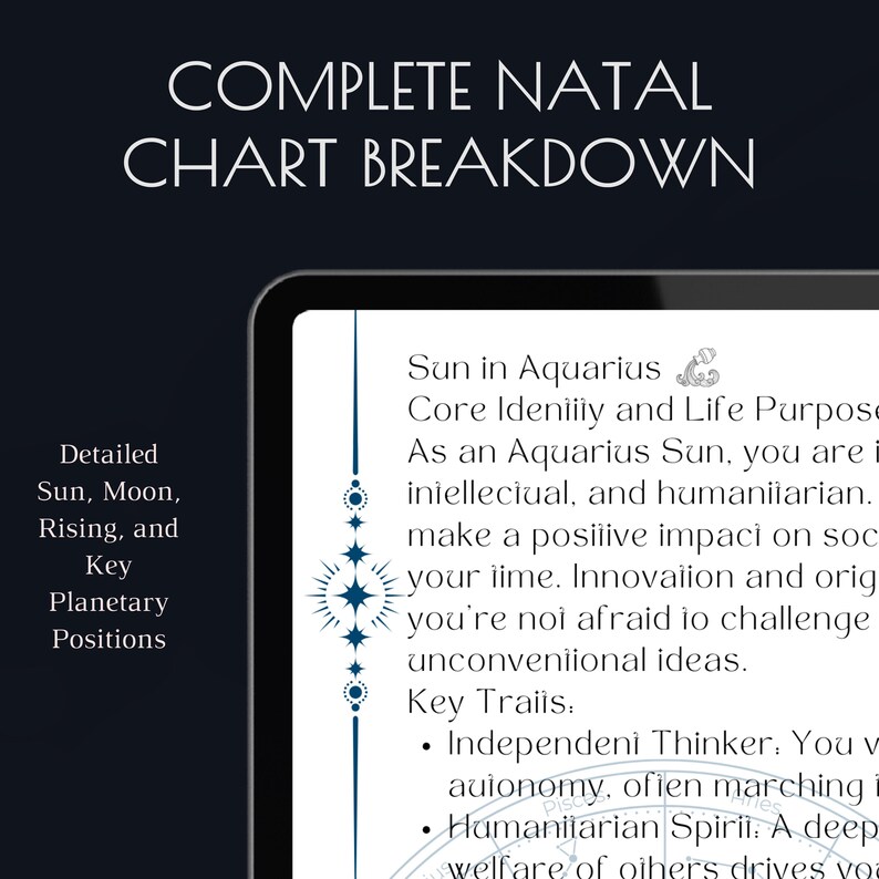 Full Natal Chart Reading With Custom Daily Routines, Mantras, Career ...