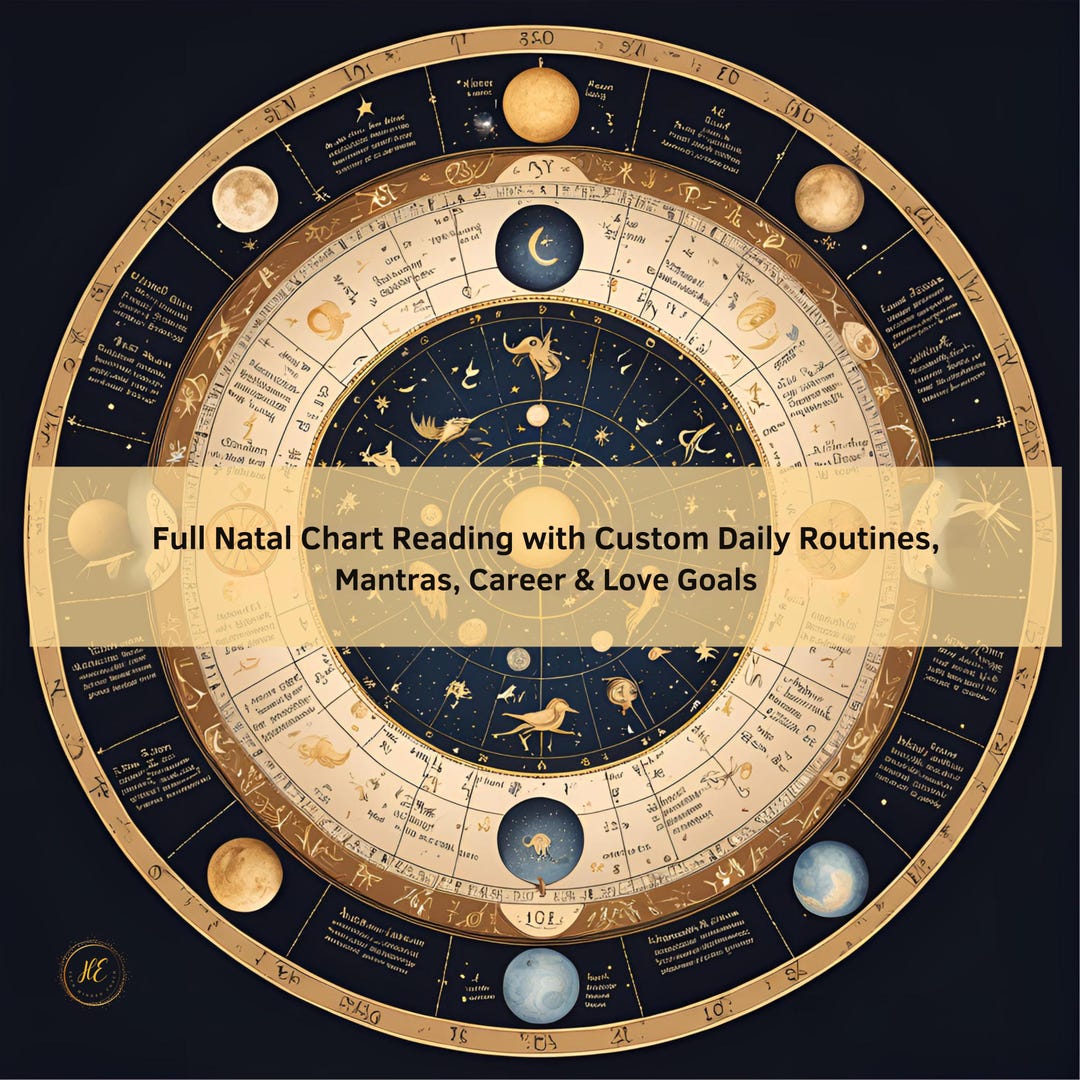 Full Natal Chart Reading With Custom Daily Routines, Mantras, Career ...