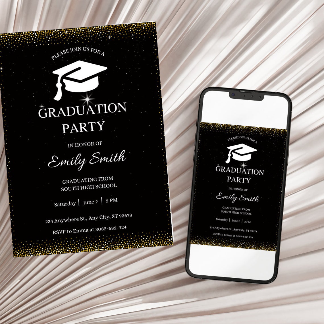 Graduation Party Invitation, Grad Party 2024, Grad Announcement, Class ...