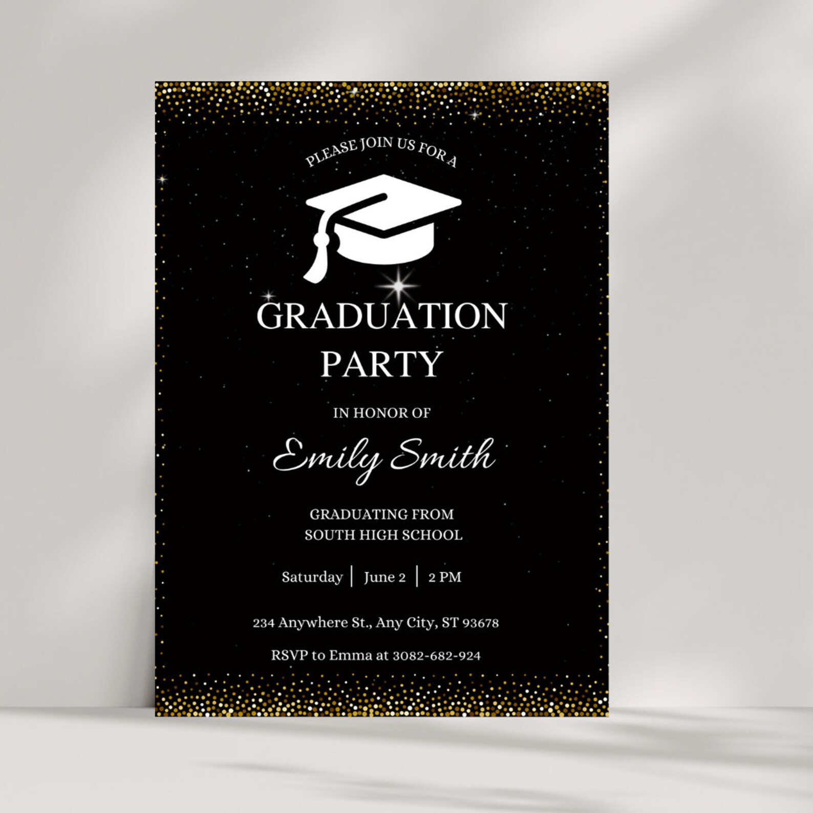 Graduation Party Invitation, Grad Party 2024, Grad Announcement, Class ...