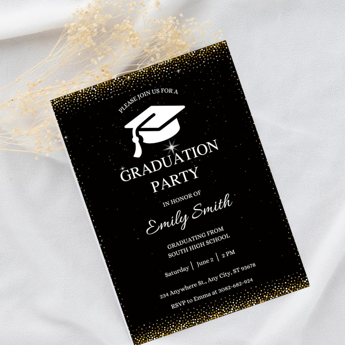 Graduation Party Invitation, Grad Party 2024, Grad Announcement, Class ...