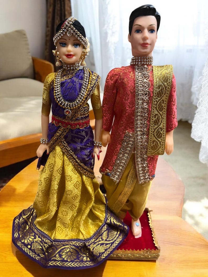 Bride and Groom Dolls - Etsy