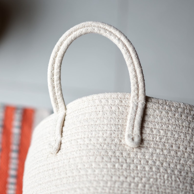 Cotton Rope Woven Large Laundry Basket 38x 50cm - Etsy