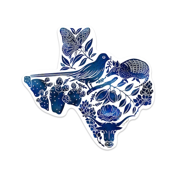 Texas Sticker - Etsy