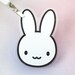 Adorable Bunny Rabbit Keychain - Acrylic Charm for Cute Accessory - Etsy