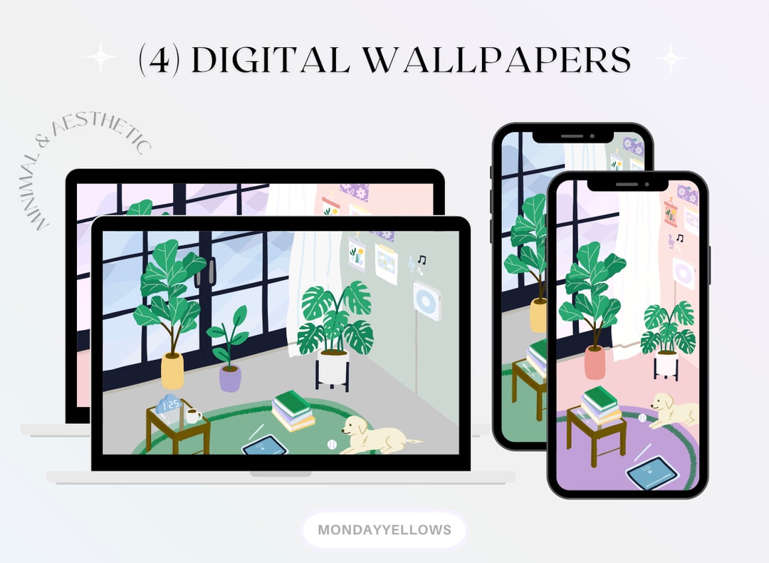 Cozy Digital Wallpapers - Cool & Warm Color Schemes | High-resolution ...