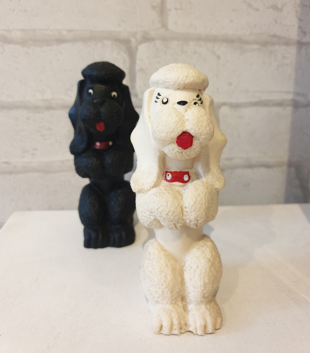 Nostalgic 1950's British COMBEX England White Poodle Kitsch Ornamental ...