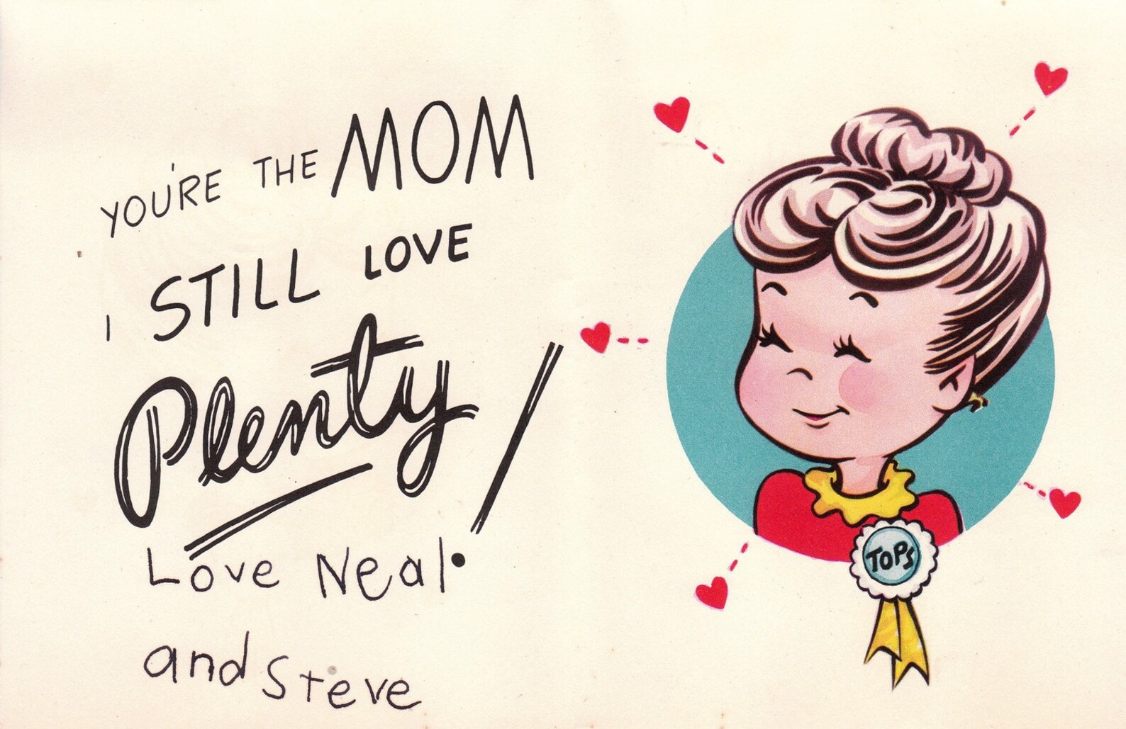 Vintage 1950s To Mother On Mothers Day Greetings Card B27 Etsy