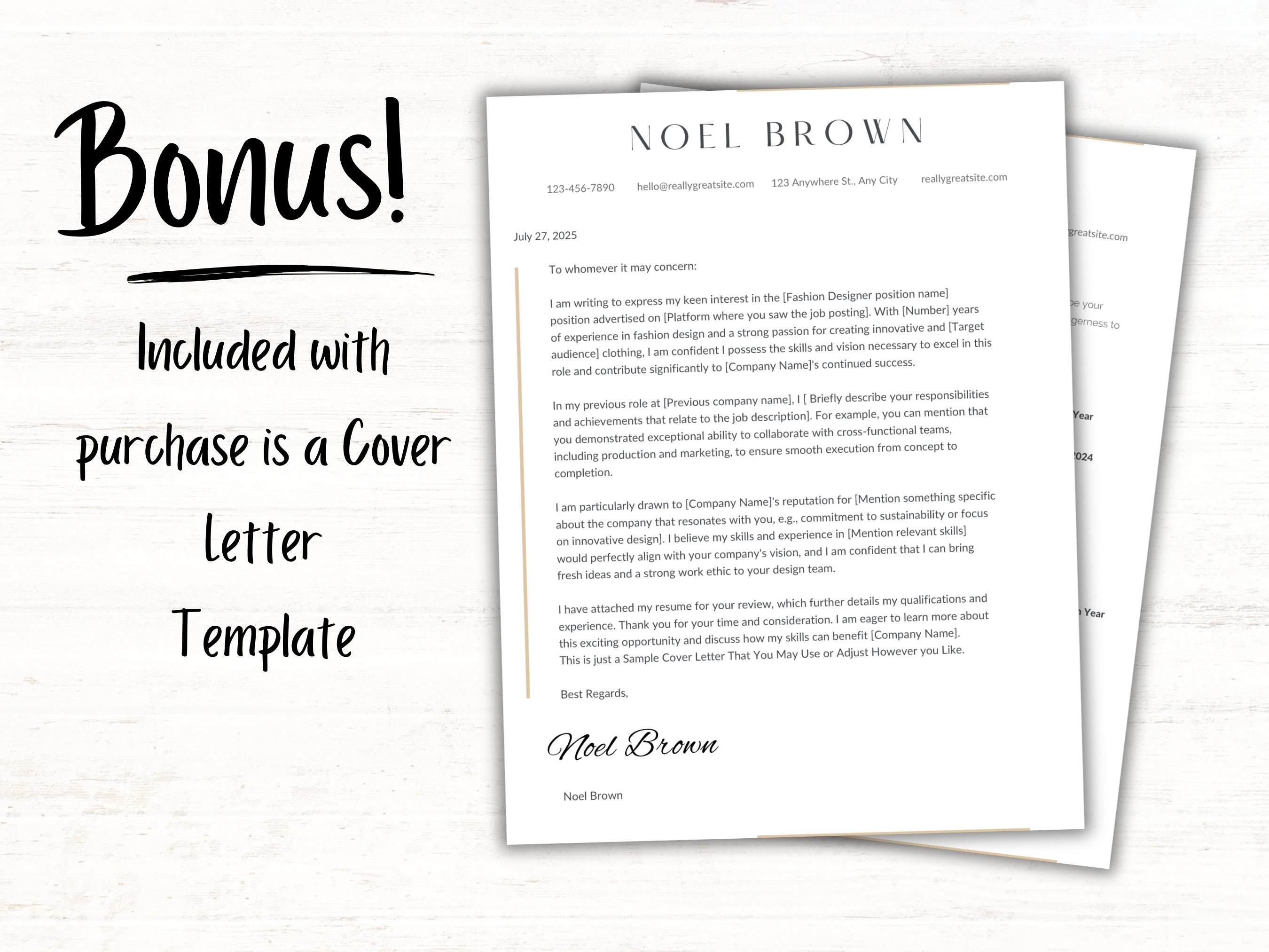 Fashion Designer Resume Template Freshers Student Editable Canva CV ...