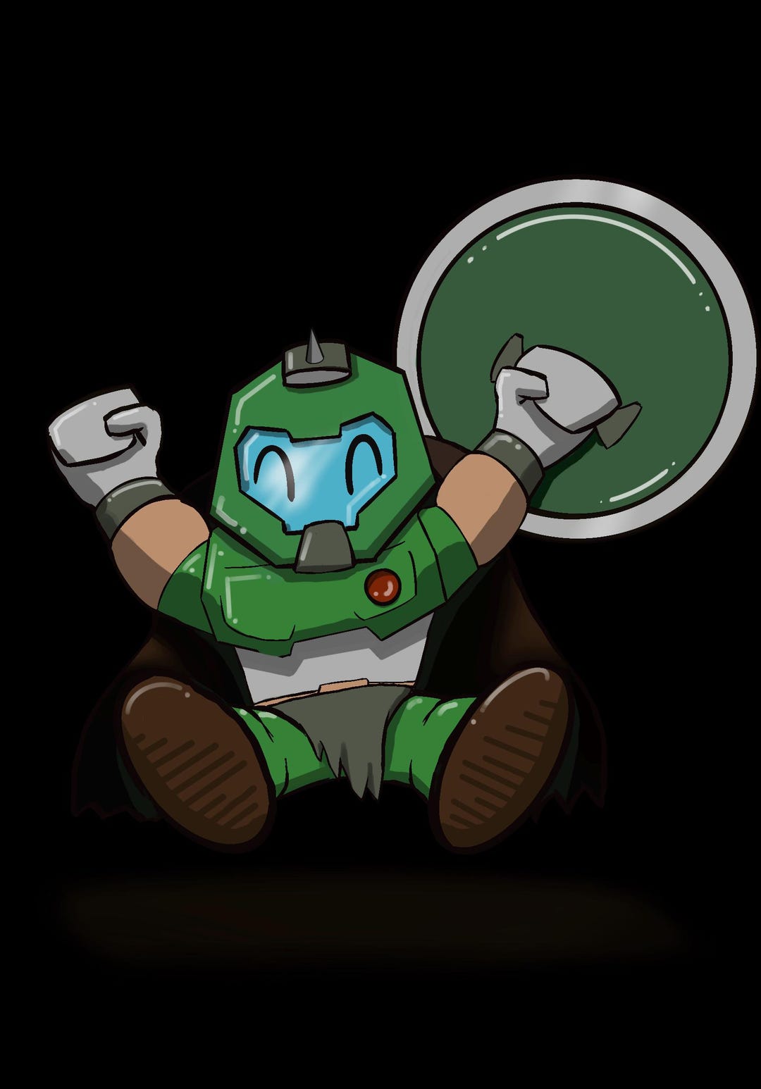 Doom Slayer Chibi Art Jump - Etsy