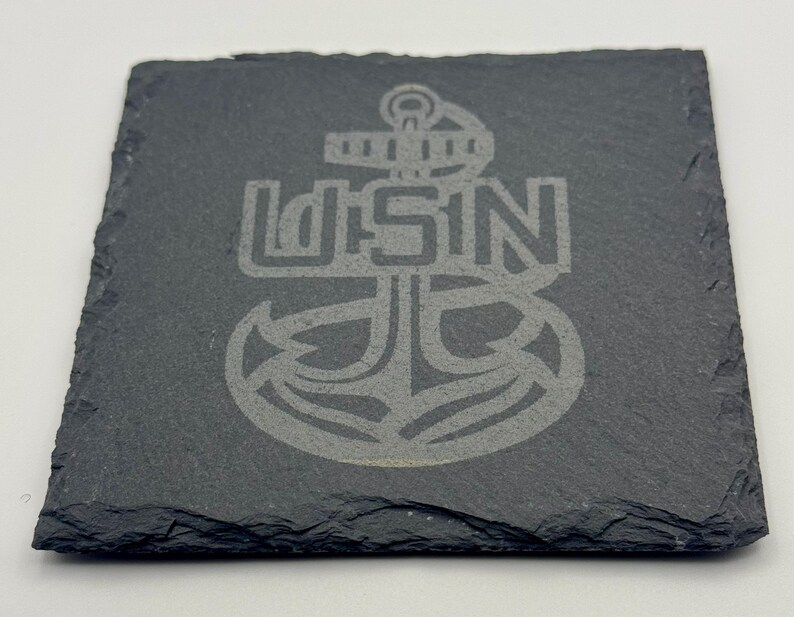 4"x4" US Navy Anchor Emblem Slate Coaster - Etsy