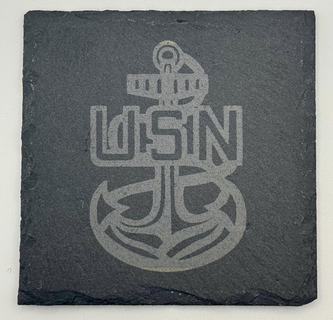 4"x4" US Navy Anchor Emblem Slate Coaster - Etsy