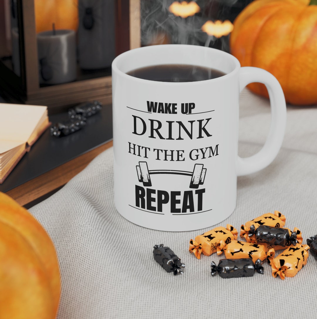 Hit the Gym Mug Gift Idea for Coworkers, Funny Mugs, Mug, Coffee Cup ...