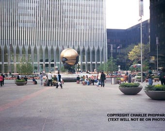 World Trade Center Plaza, October 21, 2000. 35mm Scanned Color Film ...