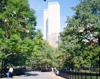 World Trade Center Plaza, October 21, 2000. 35mm Scanned Color Film ...