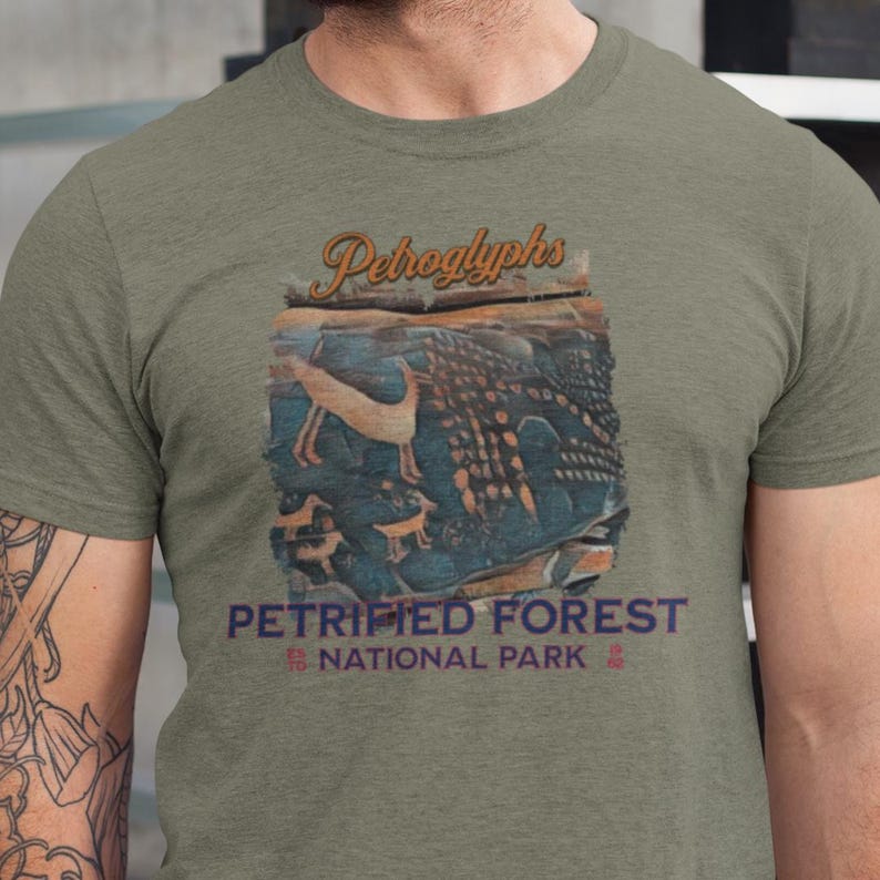 Petrified Forest National Park Shirt, Petroglyphs, Outdoor Adventure ...