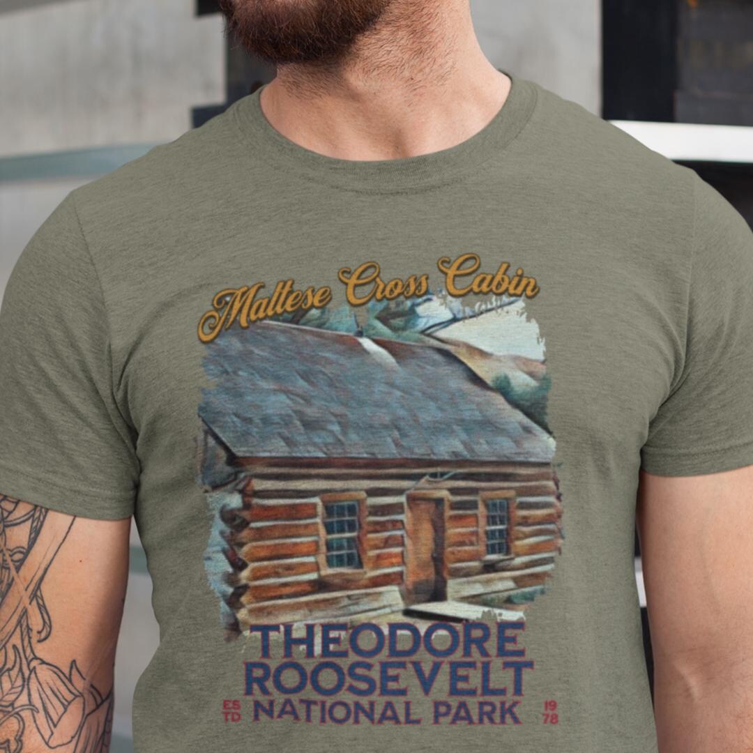 Theodore Roosevelt National Park Shirt, Maltese Cross Cabin Outdoor ...