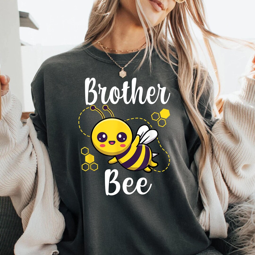Brother Bee PNG | Cute Bee Brother Clipart | Kids Sibling PNG Shirt ...