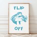 Funny Sea Turtle Wall Art Sea Animal Rude Print Sarcastic Quote ...