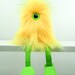 Nervous Nelly Plush Monster Toy Yellow - Etsy
