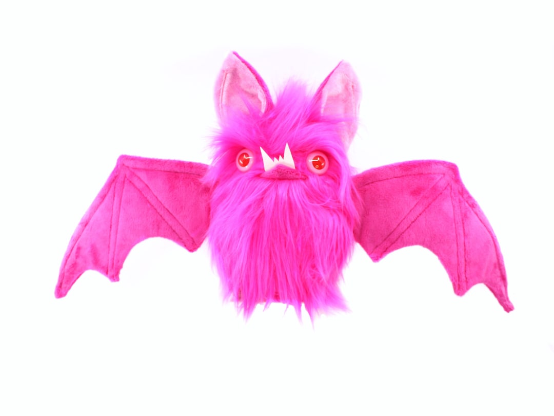 The Bat Plush in Pink - Etsy