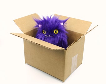 Floof the Fluffy Black Cat MADE TO ORDER - Etsy Canada