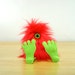 Nervous Nelly Plush Monster Toy Red - Etsy