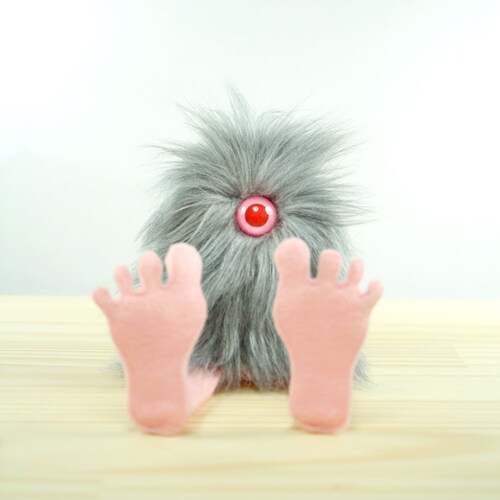 Nervous Nelly Plush Monster Toy Orange | Etsy