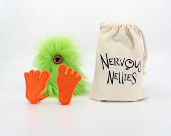 Nervous Nelly Plush Monster Toy Aqua | Etsy