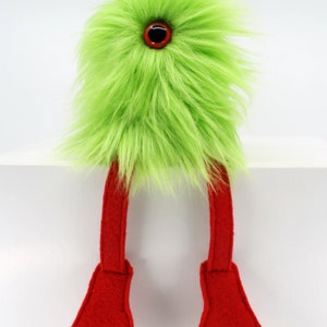 Nervous Nelly Plush Monster Toy- Green and Red - Etsy