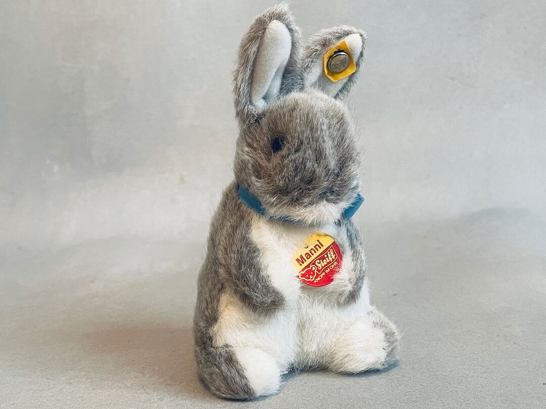 Steiff Manni Hase Rabbit, Made in Germany in Gray 1984 1987, in Good ...