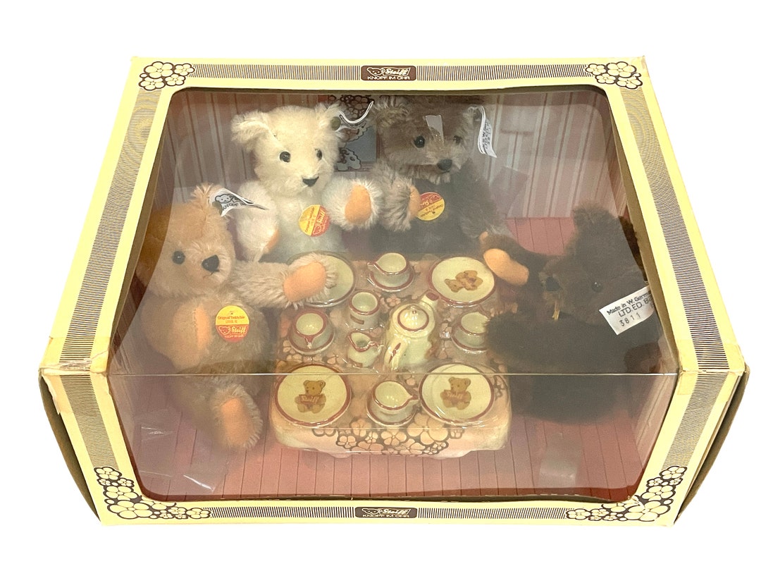 Steiff Teddy Bear Tea Party Set, Certificate of Authenticity - Etsy