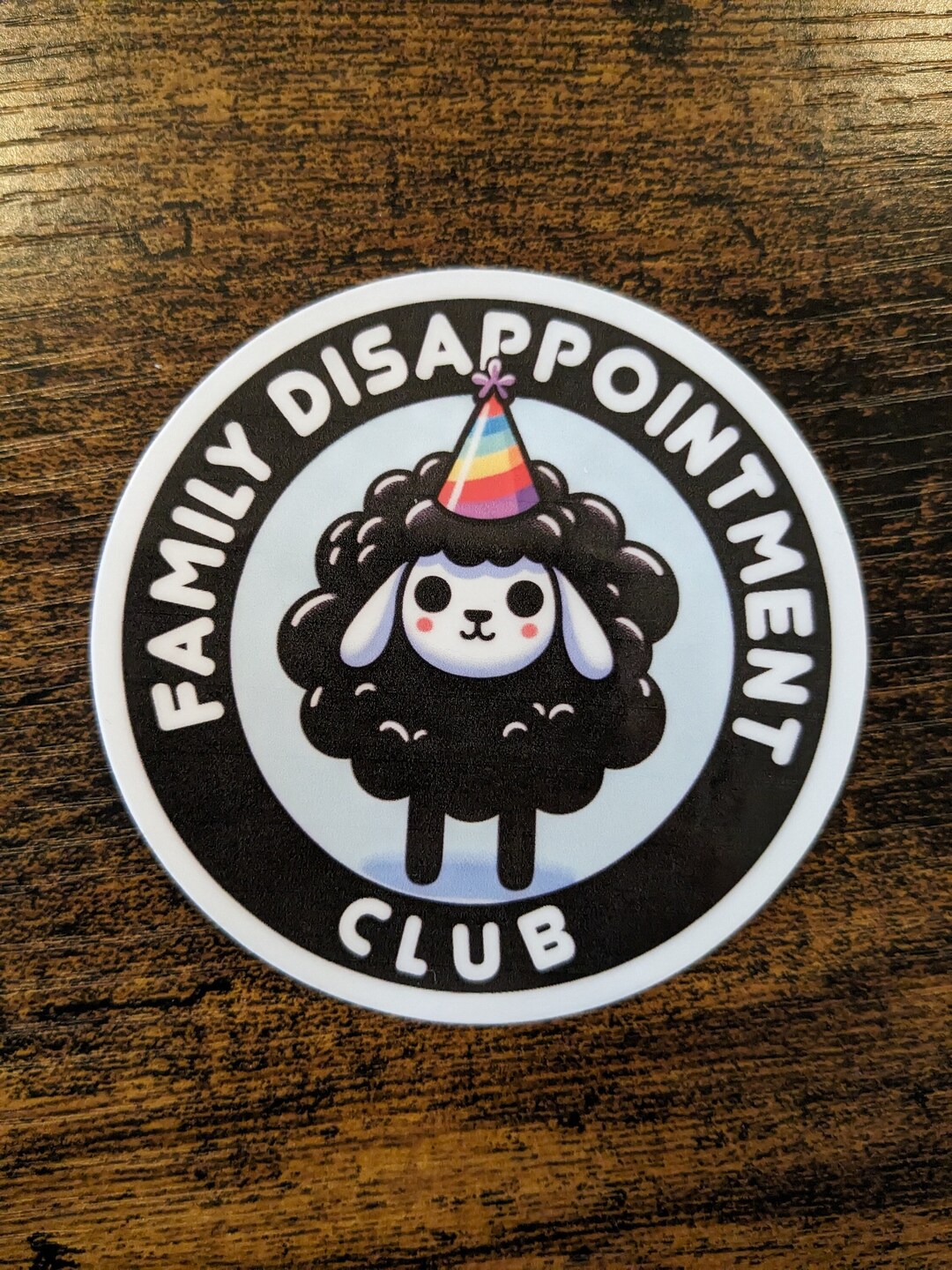 Family Disappointment Club Sticker – Funny Black Sheep Vinyl Decal With ...