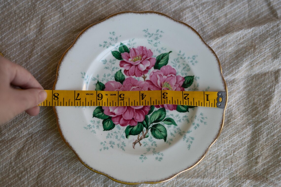 Floral China Plate - Etsy