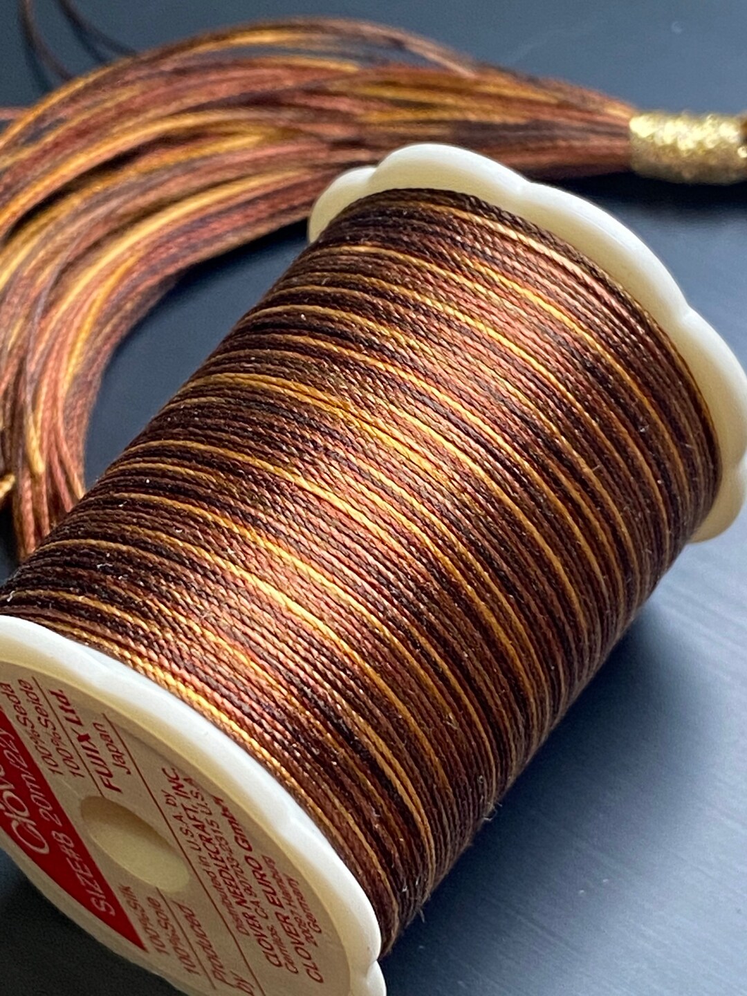 Variegated Clover Silk Quilting Thread: Chocolate Brown, Cinnamon, Gold ...