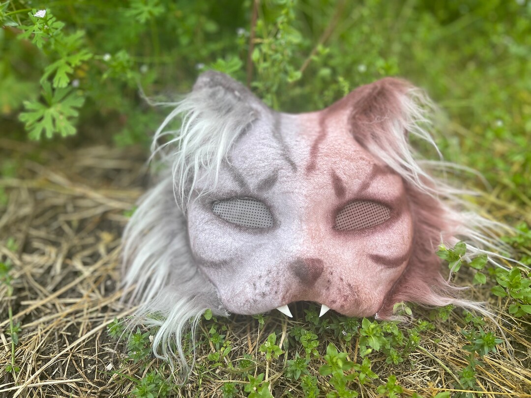 Grey and Orange Tabby Cat Therian Mask - Etsy