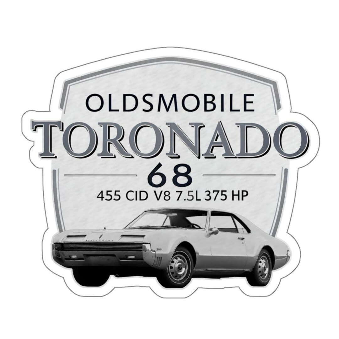 Kiss-cut STICKER America's V8 Powered FWD Personal Luxury Super Coupe ...