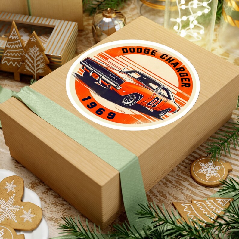 Dodge Charger 1969 General Lee Muscle Classic Vintage Retro Car STICKER ...