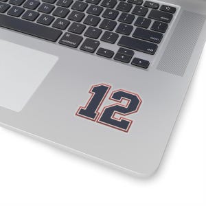 Number 12 New England Patriots Tom Quaterback #12 STICKER - Etsy