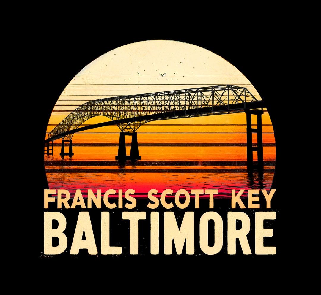 Baltimore Bridge Collapse Tribute Francis Scott Key Maryland PNG ...