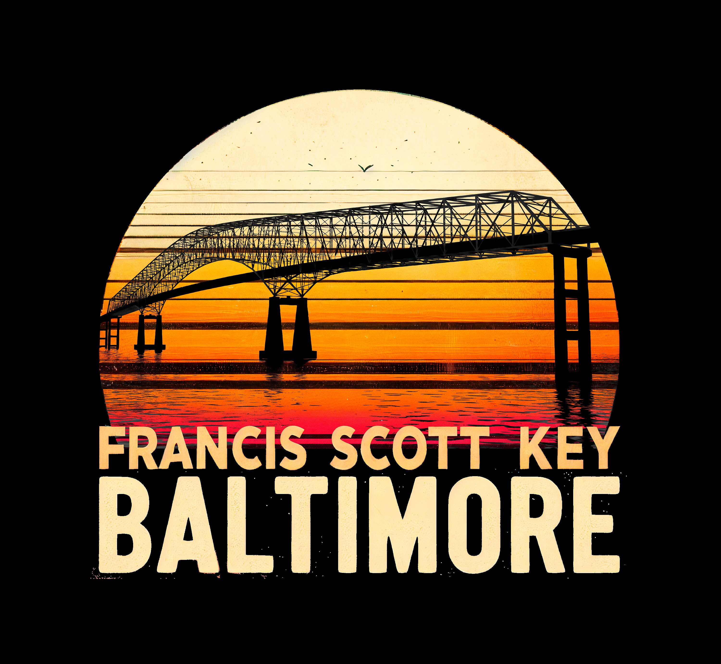 Baltimore Bridge Collapse Tribute Francis Scott Key Maryland PNG ...