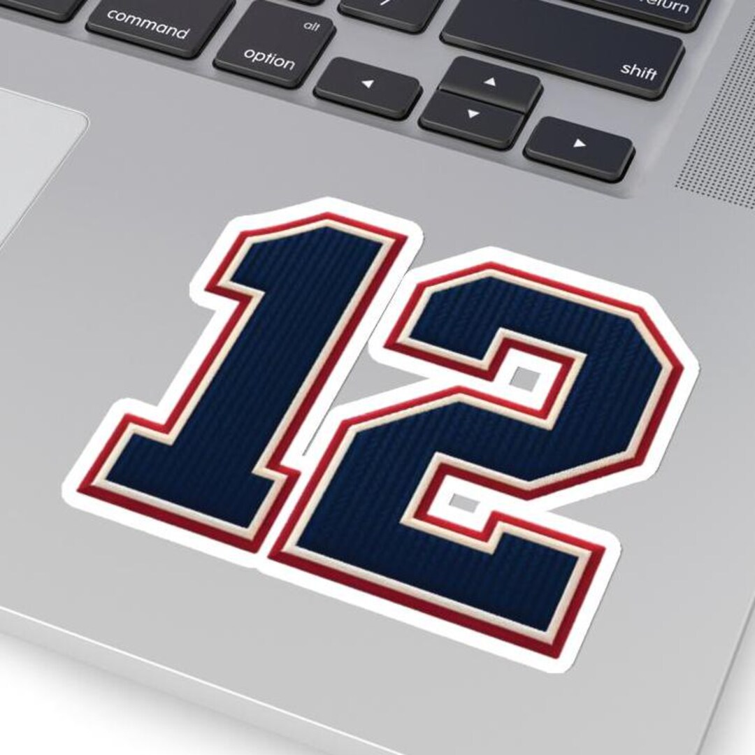 Number 12 New England Patriots Tom Quaterback #12 STICKER - Etsy