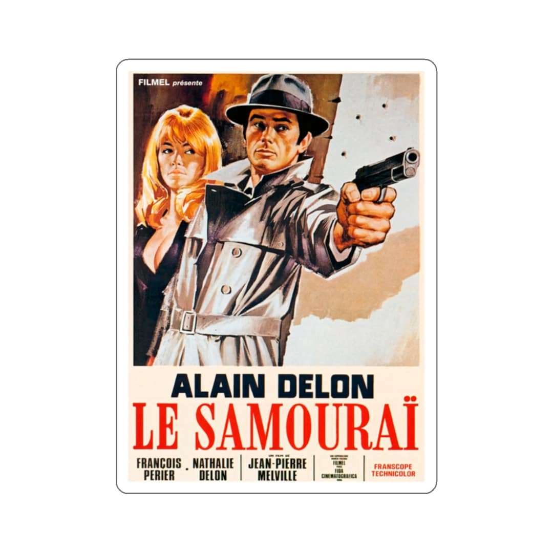 ALAIN DELON STICKER: Le Samouraï (1967) (the Samurai) Neo Noir Thriller ...